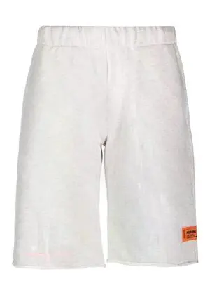 Heron Preston Logo Patch Knee-length Shorts - Grey