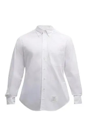 Thom Browne Classic Sport Shirt W/ Stripes - White