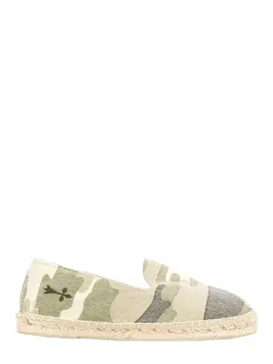 Manebí Camouflage Cotton Espadrilles - Green
