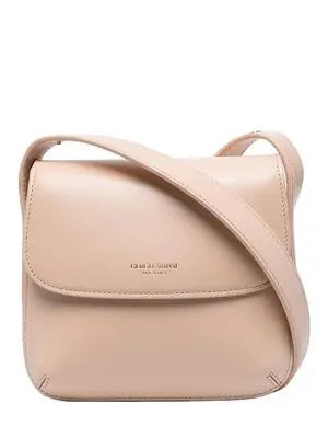 Giorgio Armani La Prima Leather Shoulder Bag - Neutrals