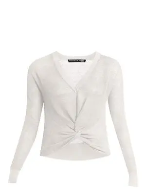 Veronica Beard Soren V-neck Sweater - Ivory