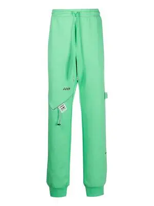 ADER ERROR Multi-embroidered Logo Long Track Pants - Green