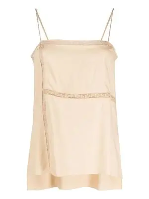 CHLOÉ Lace-Trim High-Low Camisole