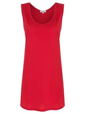 AMIR SLAMA Sleeveless T-shirt Dress - Red