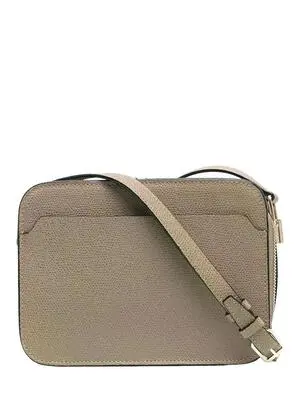 VALEXTRA Grained Leather Crossbody Bag - Neutrals