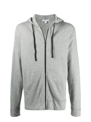JAMES PERSE James Perse Vintage Cotton Zip-Front Hoodie