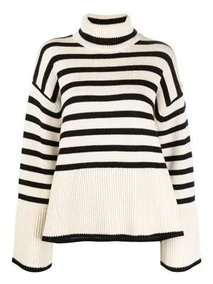 TOTÊME TOTEME Striped Roll Neck Jumper