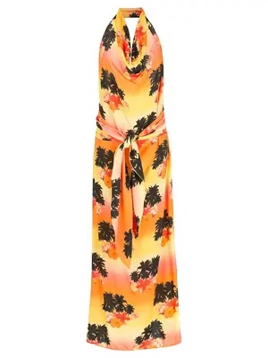 AMIR SLAMA Printed Maxi Dress - Multicolour