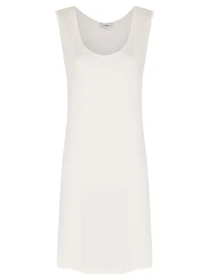 AMIR SLAMA Sleeveless T-shirt Dress - White