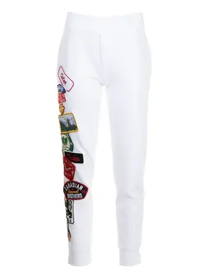 Dsquared2 Patch-detail Track Pants - White