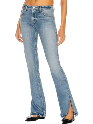 GRLFRND Hailey Low Rise Slim Boot Jeans - Melrose