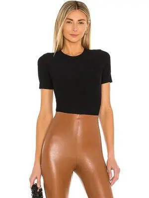 Commando Commando Butter Short Sleeve Bodysuit Black