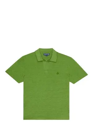 Vilebrequin Pyramid Linen Polo Shirt - Green Camo