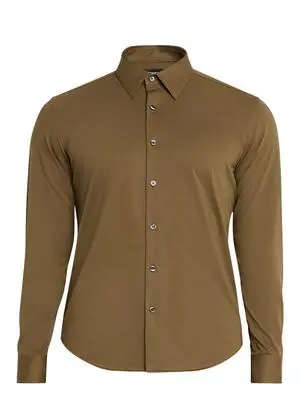 Theory Sylvain Shirt In Structure Knit Duffle