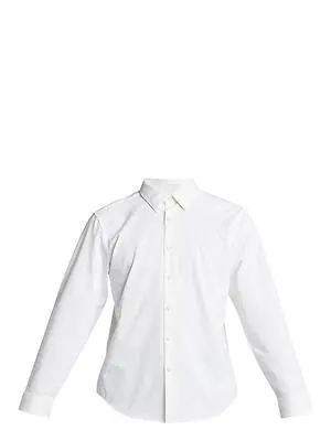Theory Sylvain Shirt In Structure Knit White
