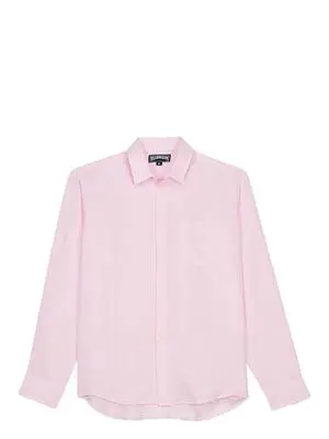 Vilebrequin Caroubis Solid Linen Sport Shirt - Ballrna