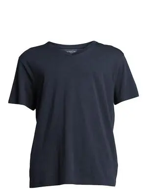 Vince Short-sleeve V-neck Jersey T-shirt, Gray - Coastal
