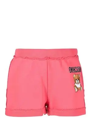 MOSCHINO Logo-Embroidered Jersey Shorts