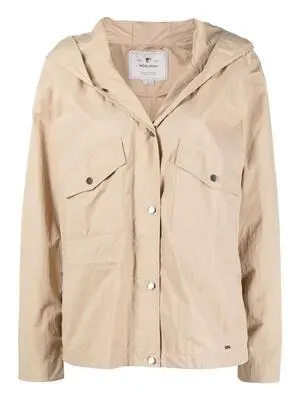 Woolrich Hooded Parka Jacket - Neutrals