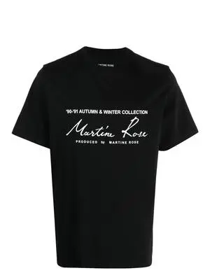 Martine Rose Logo Print T-shirt - Black