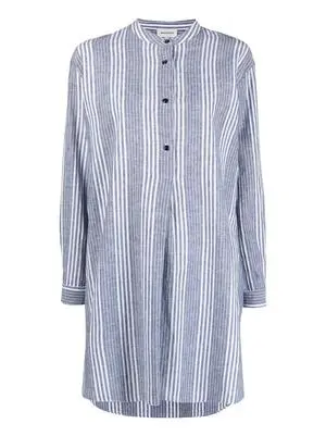 Woolrich Striped Long Sleeve Shirt - Blue