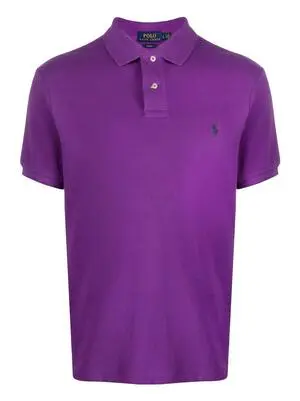 Polo Ralph Lauren Polo Pony Embroidered Polo Shirt - Purple