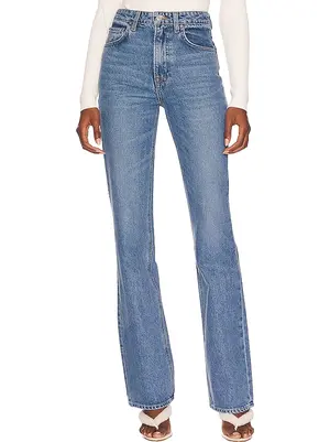 GRLFRND GRLFRND Melanie High Rise Boot Cut Jeans Lovers Lane