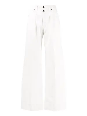 FRAME Wide-leg Jeans - White