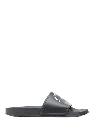Karl Lagerfeld Rue St. Guillaume Print Slides - Black
