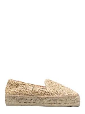 Manebí Woven Raffia Espadrilles - Neutrals