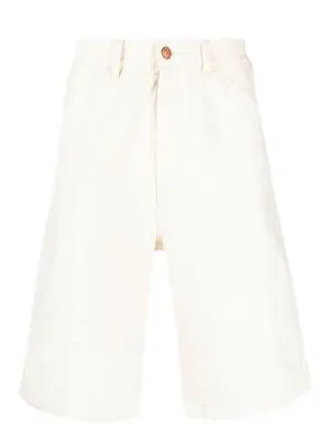 DIESEL® Panelled Knee-length Denim Shorts - Neutrals