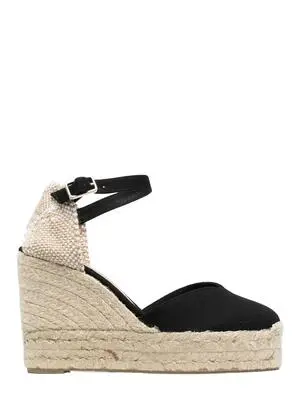 CastaÑer 100mm Buckle-fastening Platform Espadrilles - Black