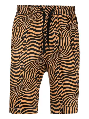 GARCONS INFIDELES Garçons Infidèles Psycho Abstract-Print Shorts
