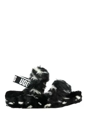 UGG Oh Yeah Spots Slides - Black