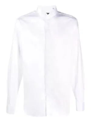 Corneliani Long-sleeved Cotton Shirt - White