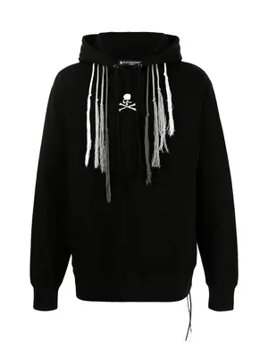MASTERMIND WORLD Logo-print Tassel-detail Hoodie - Black