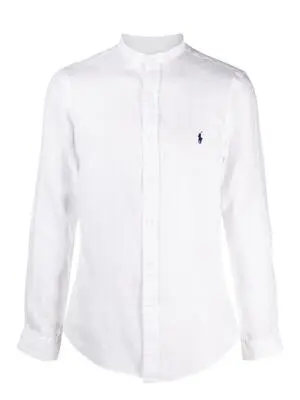 Polo Ralph Lauren Polo Pony Collarless Shirt - White
