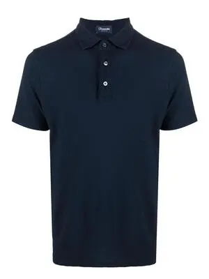 DRUMOHR Short-sleeved Polo Shirt - Blue