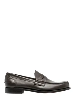 Church's Polished-Finish Round-Toe Loafers Brown