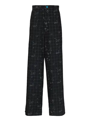UNDERCOVERISM Check-pattern Trousers - Black