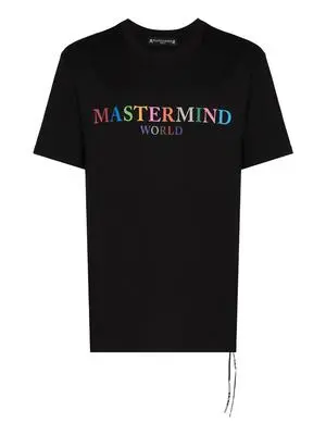 MASTERMIND WORLD Multicolour Logo Short-sleeve T-shirt - Black