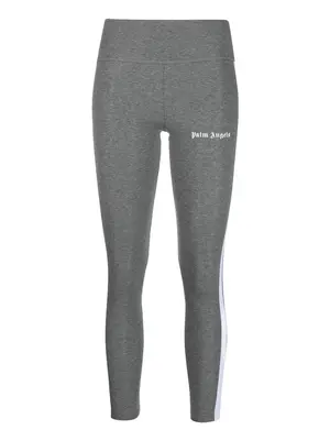 Palm Angels Side-stripe Performance Leggings - Grey