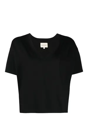 Loulou De Saison V-neck T-shirt - Black