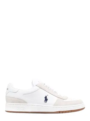 Polo Ralph Lauren Court Leather Sneakers - White