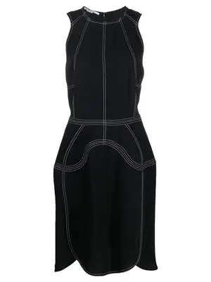 STELLA MCCARTNEY Stella McCartney Sleeveless Contrast Stitch Dress