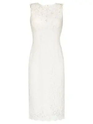 DOLCE & GABBANA Dolce & Gabbana Floral-Lace Midi Dress