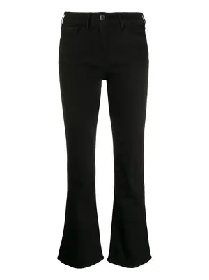 3x1 Flared Cropped Jeans - Black