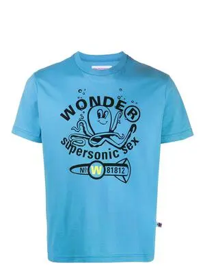 WALTER VAN BEIRENDONCK Supersonic Sex T-shirt - Blue