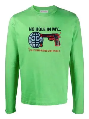 WALTER VAN BEIRENDONCK Gun Long-sleeved T-shirt - Green