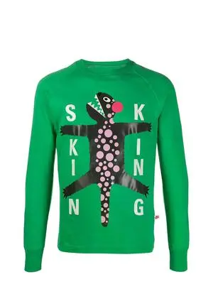 WALTER VAN BEIRENDONCK Skin King Graphic Sweatshirt - Green